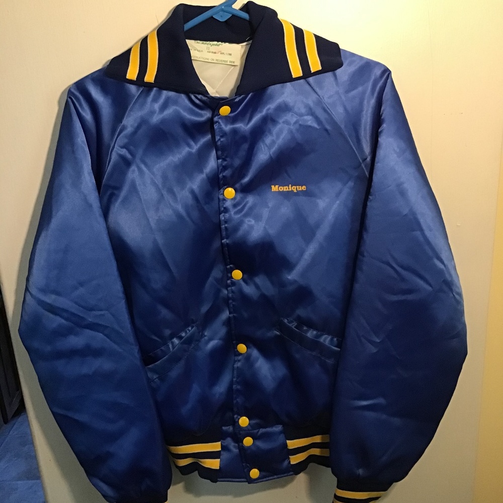 Vintage Xs Cheerleading Satin Jacket - Gem